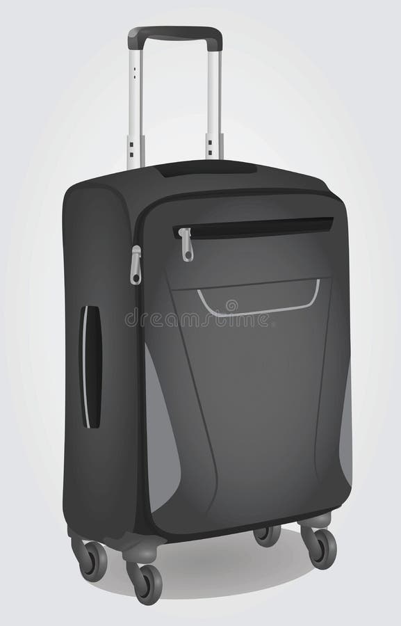 Suitcase vector stock vector. Illustration of black, isolated - 85851926