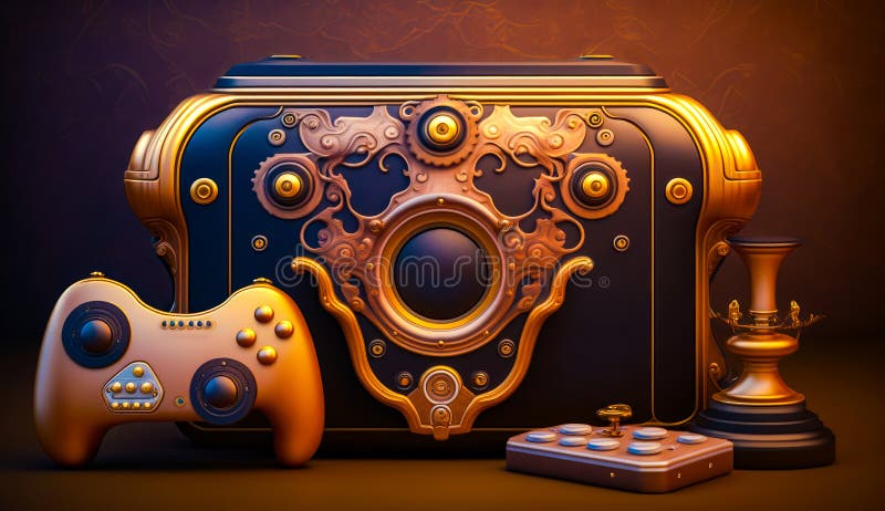 Suitcase with Video Game Controller and Game Controller Next To it ...