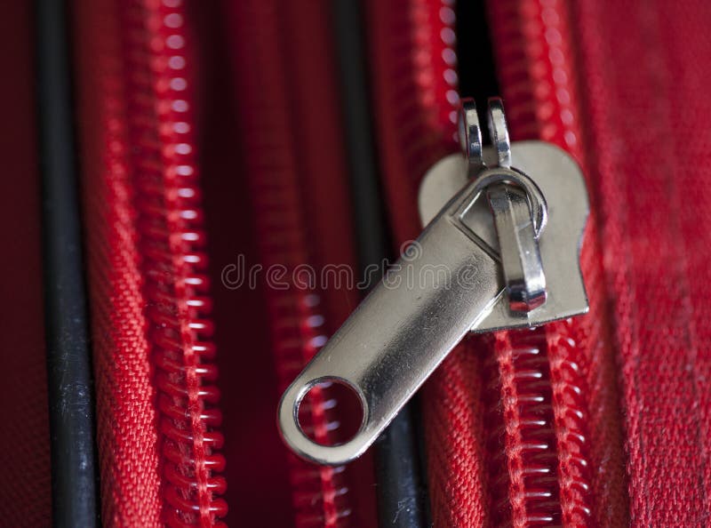 Suitcase Zip stock image. Image of open, fastener, silver - 31430423