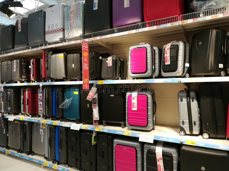 Suitcases for sale editorial stock image. Image of label - 98642469