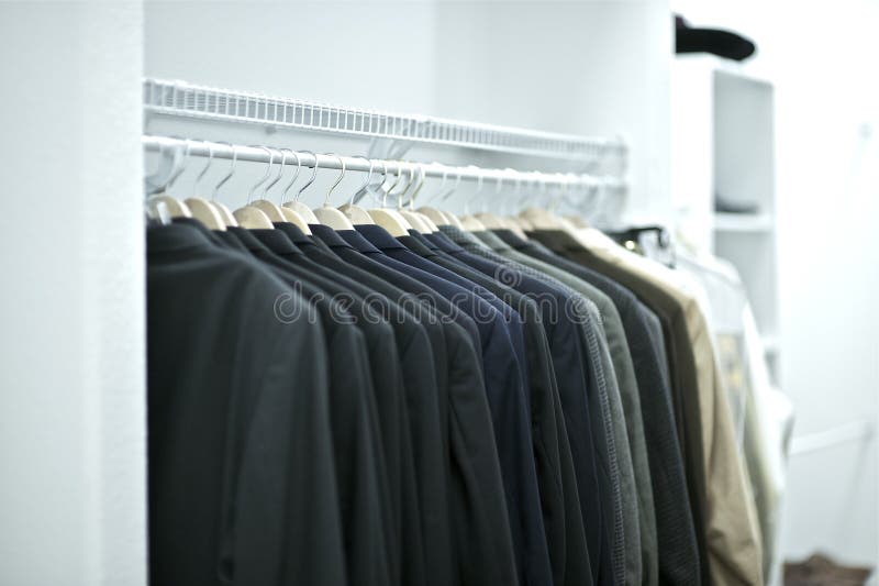 Suits Closet stock photo. Image of suit, style, white - 25957232