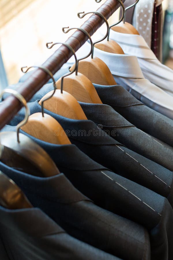 Clothes store - hangers stock image. Image of sale, textile - 2180481
