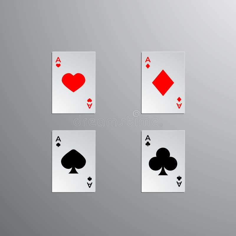 Four Playing Card Suits Icons Stock Illustrations – 156 Four Playing ...