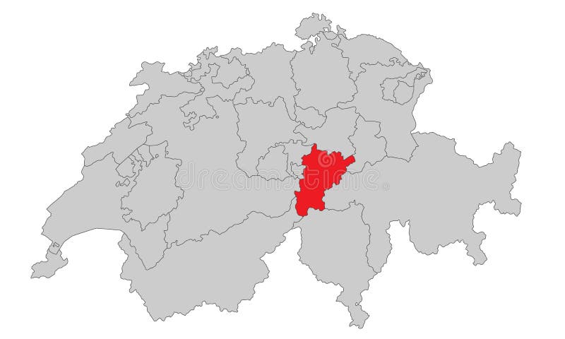 El Lago De Constanza - Mapa Del Lago De Constanza Ilustración del ...