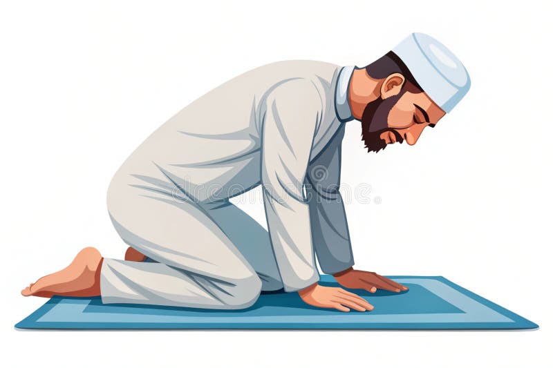 Sujud stock illustration. Illustration of vector, spiritual - 362972240
