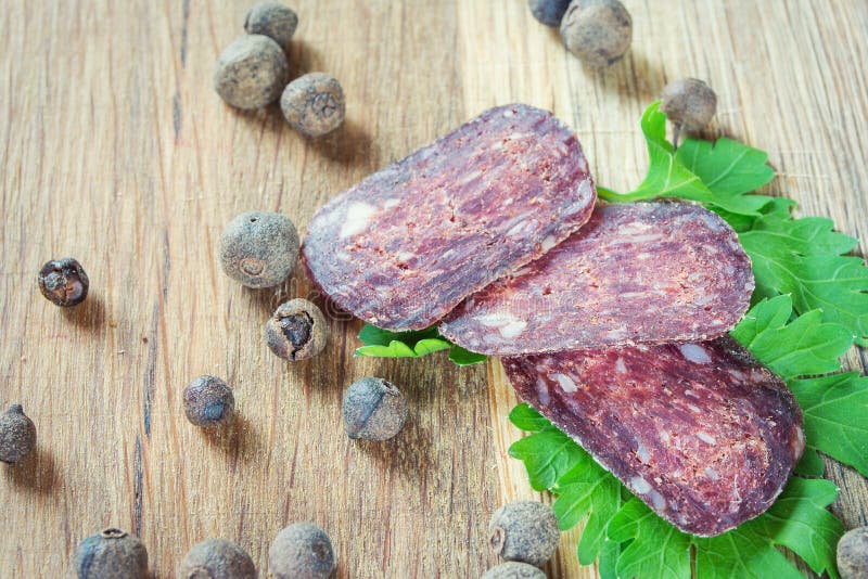 Sujuk stock photo. Image of dried, chopped, healthy, basturma - 79210602