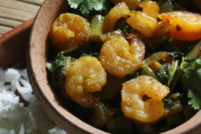 Sukhi Kolmi - a Maharashtrian Prawn Dish Stock Image - Image of indian ...