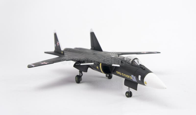 Sukhoi Su-47 model stock image. Image of fighter, aviation - 28624791