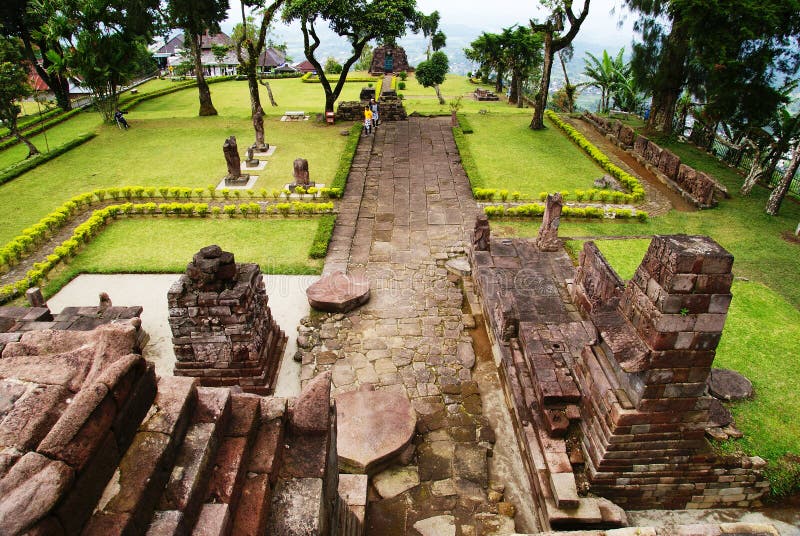 Stone Sculpture in Ancient Erotic Candi Sukuh-Hindu Temple on J Stock ...