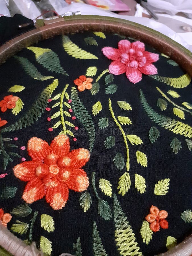 It is a Beautiful Piece of Embroidery Stock Photo - Image of tangan ...