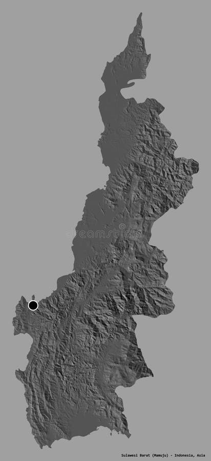 Sulawesi Barat, Province of Indonesia, on Solid. Bilevel Stock ...