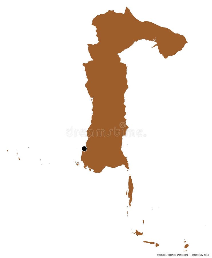 Sulawesi Selatan Province Map Of Indonesia In Front Of A White B Stock ... Sulawesi Selatan Province Map Of Indonesia In Front Of A White B Stock ...
