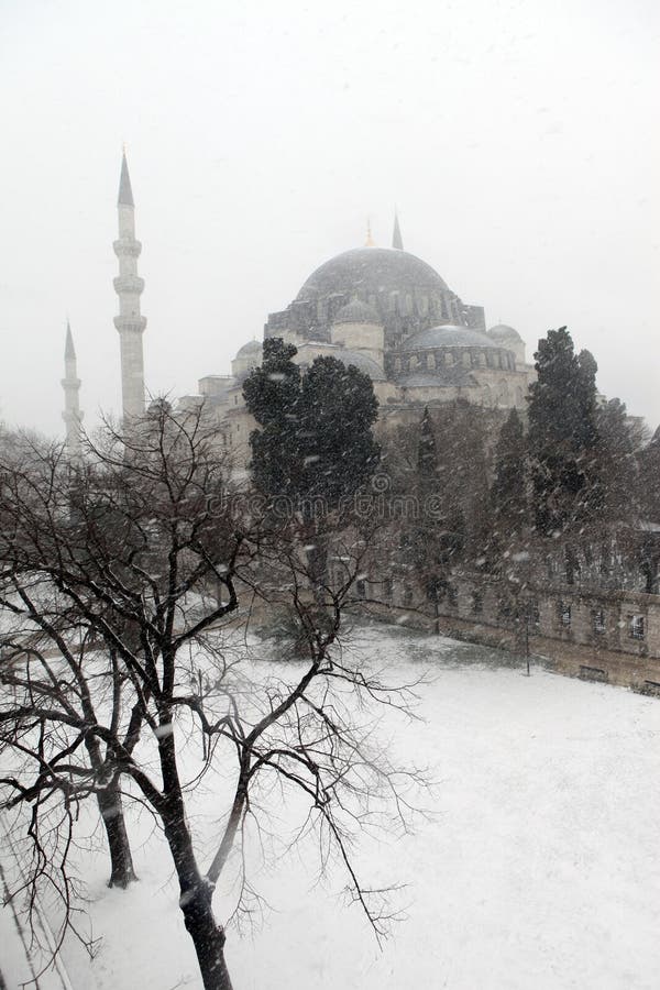 Suleiman Mosque stock photo. Image of holy, turkey, exterior - 23101400