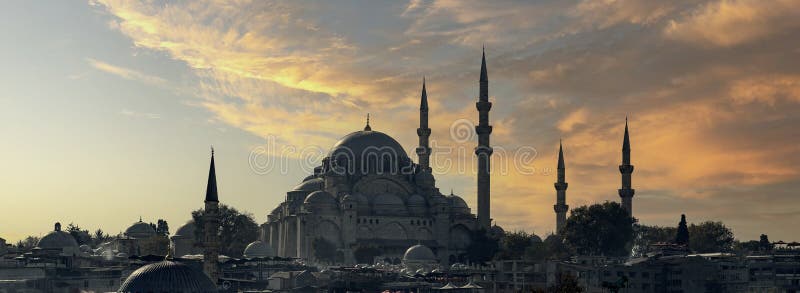 Suleymaniye Mosque, Ottoman Imperial Mosque Located on the Third Hill ...