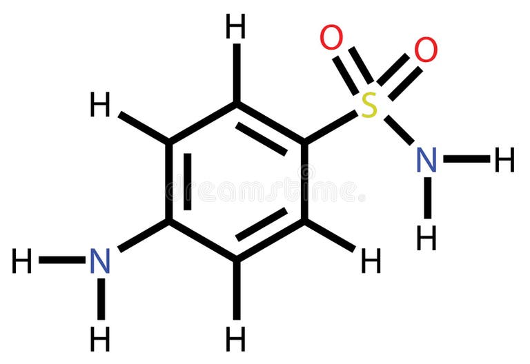 Sulfanilamide Structural Formula Stock Illustrations – 9 Sulfanilamide ...