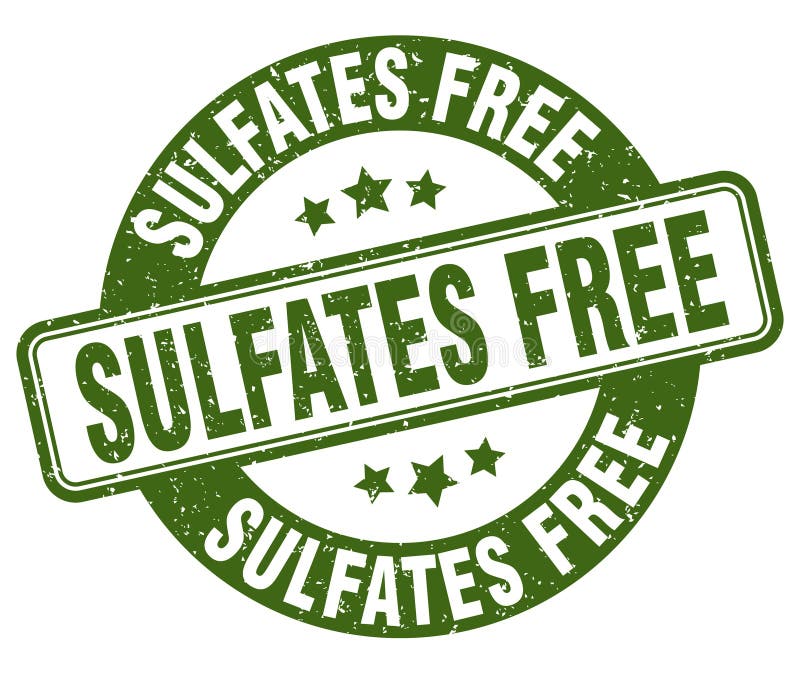 Sulfates Free Stamp. Sulfates Free Label. Round Grunge Sign Stock ...