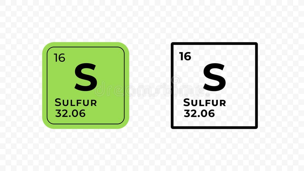 Sulfur, Chemical Element of the Periodic Table Vector Stock Vector ...