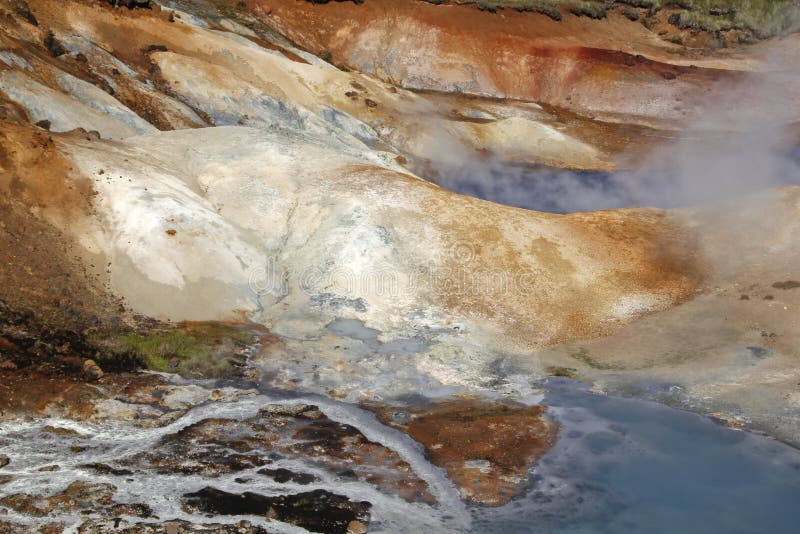 Sulfur desert steam no 2 stock photo. Image of soil, valley - 21246284