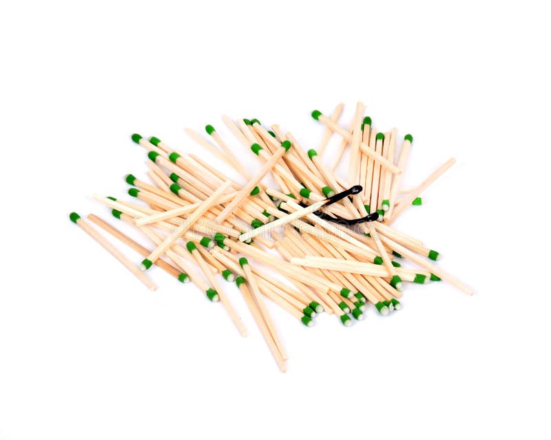 Sulfur free matches stock photo. Image of isolated, close - 69523420