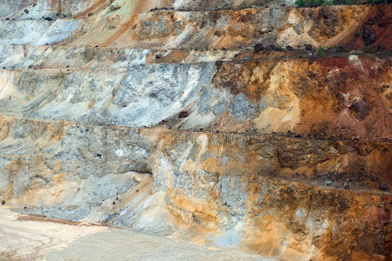 Sulfur quarry stock photo. Image of minerals, digging - 86121486