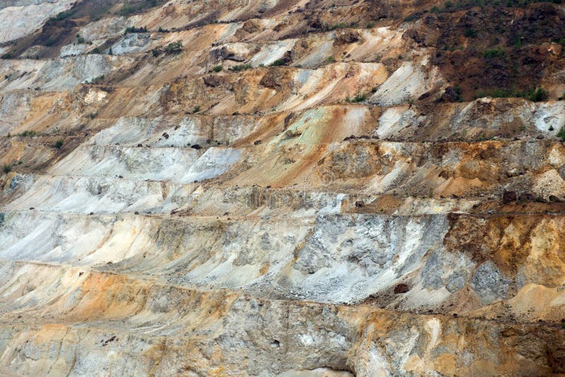 Sulfur quarry stock image. Image of nature, dirt, heavy - 86121673