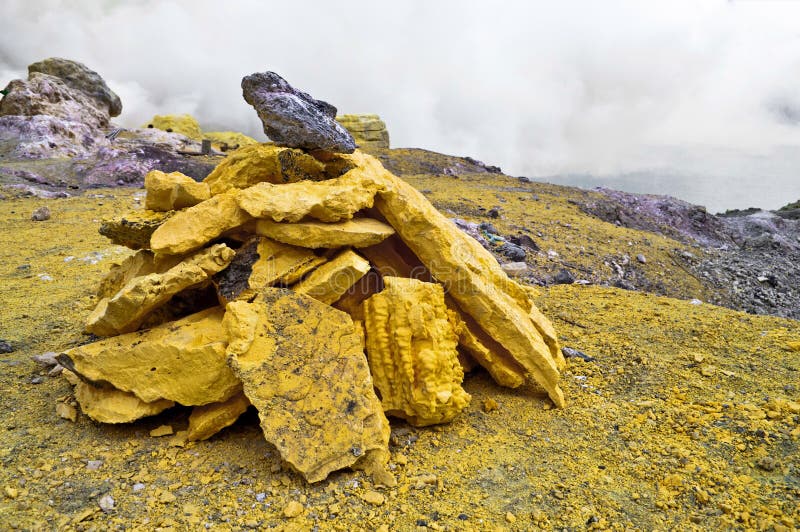 Sulfur Stones stock photo. Image of geological, brimstone - 18144468
