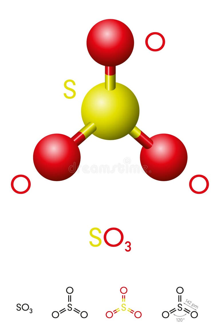 Structure Sulfur Trioxide Stock Illustrations – 15 Structure Sulfur ...