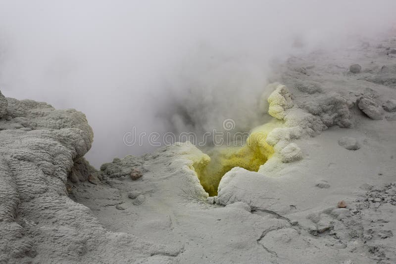 Sulfur Dioxide Volcanic Gas Eruption on Damavand Stock Photo - Image of ...