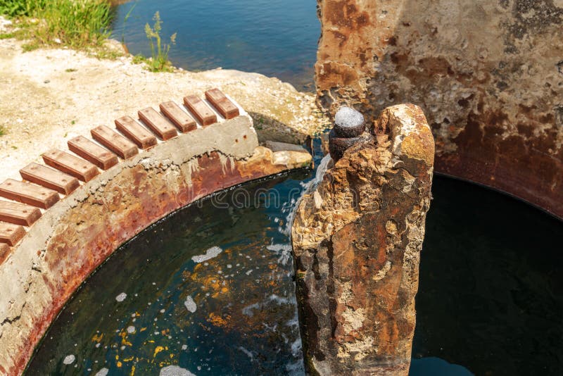 Sulfur water spring stock photo. Image of outdoor, sulfur - 147761302