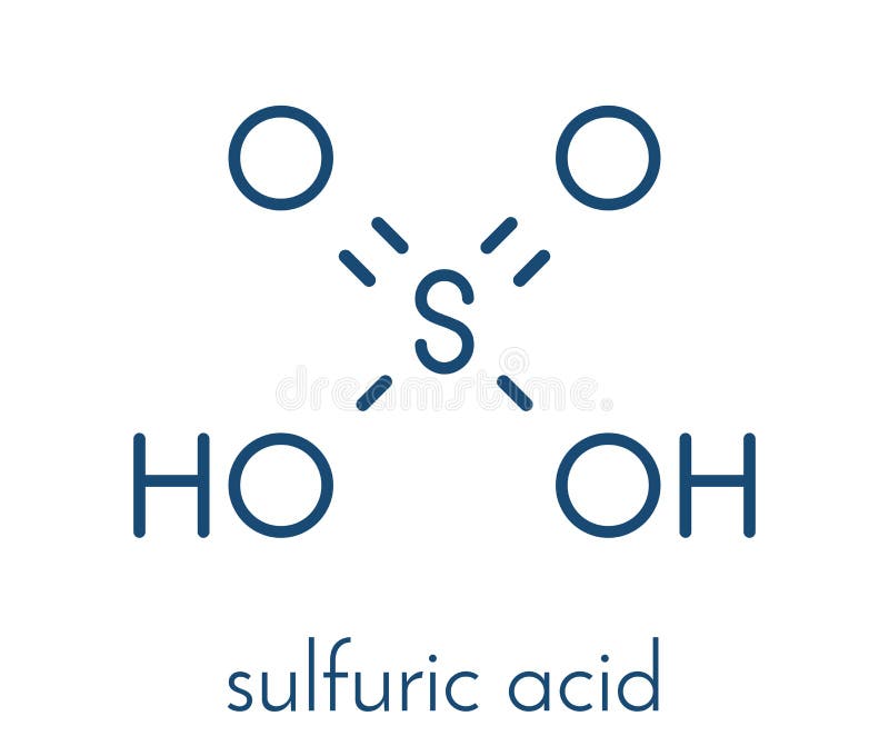 H2so4 Structure Vector Icon Stock Vector - Illustration of single ...