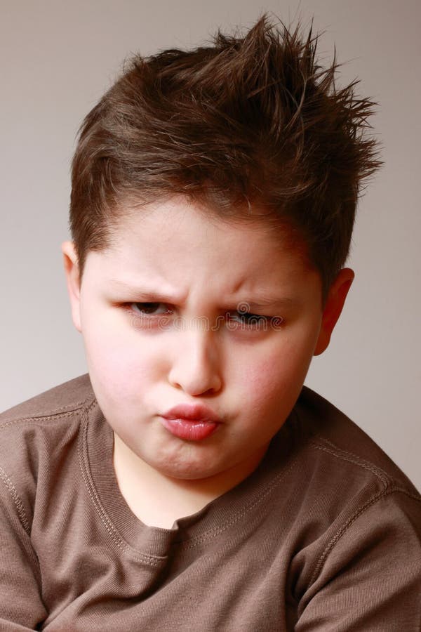 Sulking stock photo. Image of gesture, expression, brown - 13450272