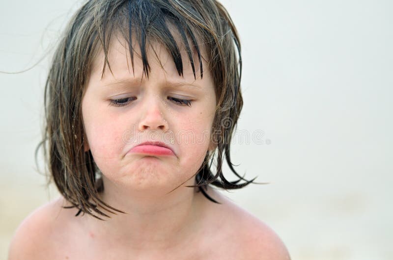 Sulking child stock image. Image of childhood, sandy - 28304575