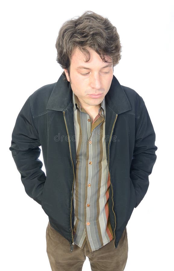 Sullen Man stock photo. Image of collared, adult, sadness - 18994346