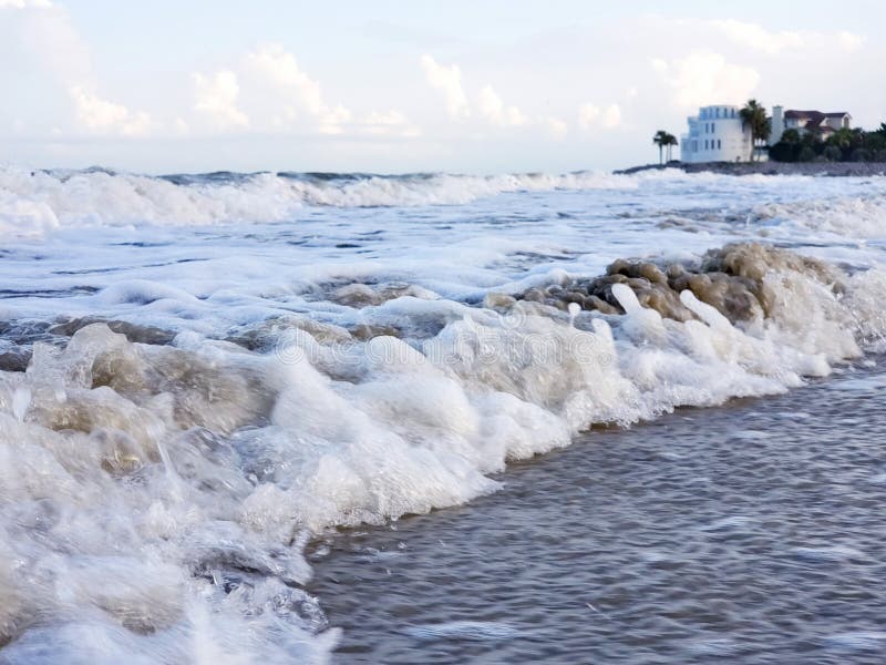 Sullivans Island Ocean Close Up Editorial Image - Image of freezing ...