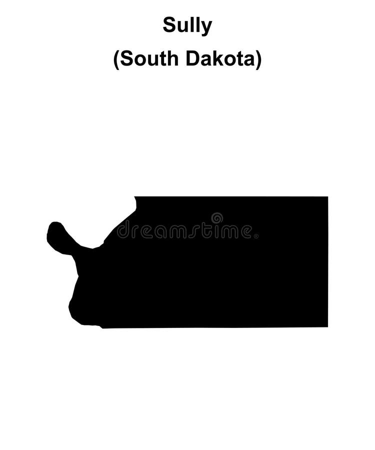 Sully outline map stock vector. Illustration of silhouette - 361759973