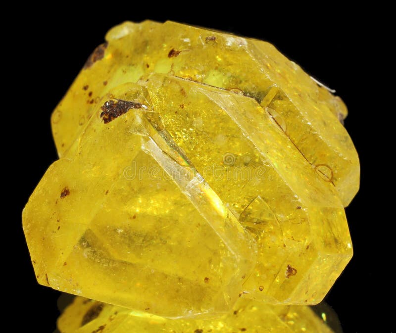 Sulphur Crystal Mineral Macro Stock Photo - Image of volcanic, crystal ...