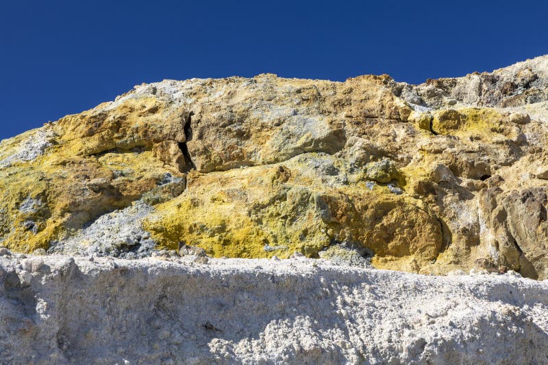 Volcanic sulphur deposits stock photo. Image of america - 7767370