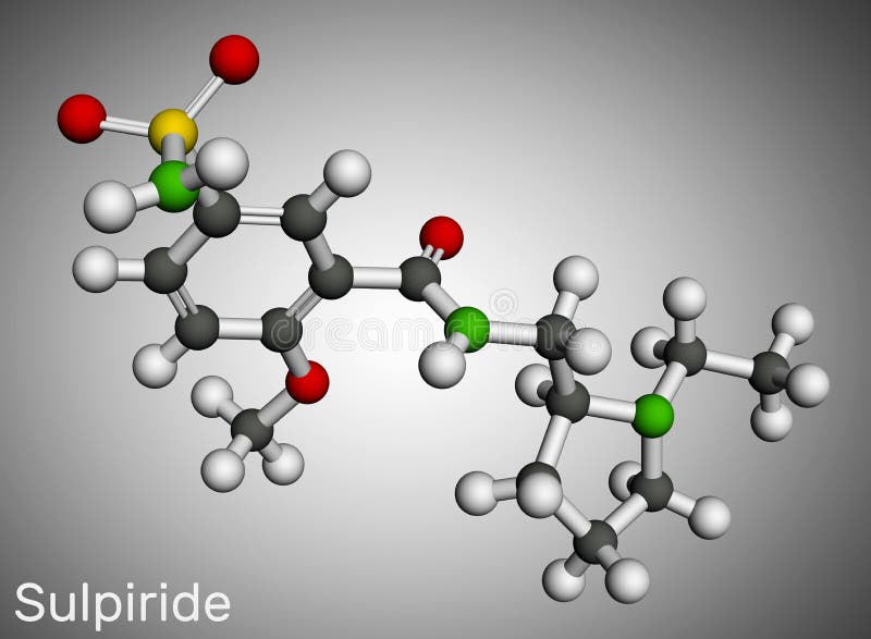Sulpiride Molecule. it is Antipsychotic, Neuroleptic Medication for the ...