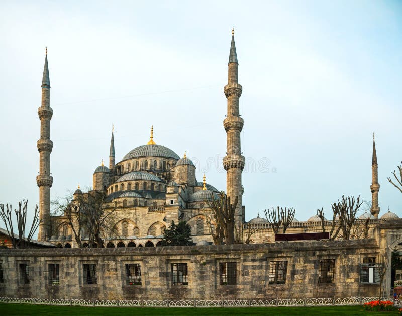 Sultan Ahmed Mosque (Blue Mosque) in Istanbul Stock Image - Image of ...