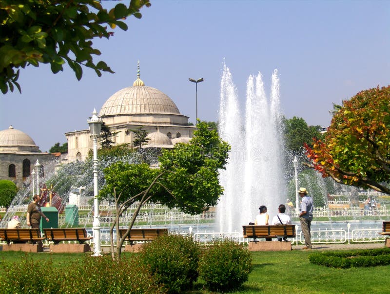 Sultan Ahmed Mosque stock image. Image of former, extraordinary - 51597049