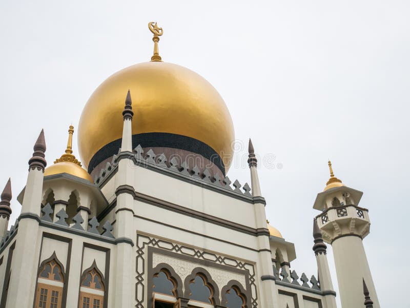 Sultan Ou Sultan Mosque View De Masjid Avec Golden Dome Image stock ...