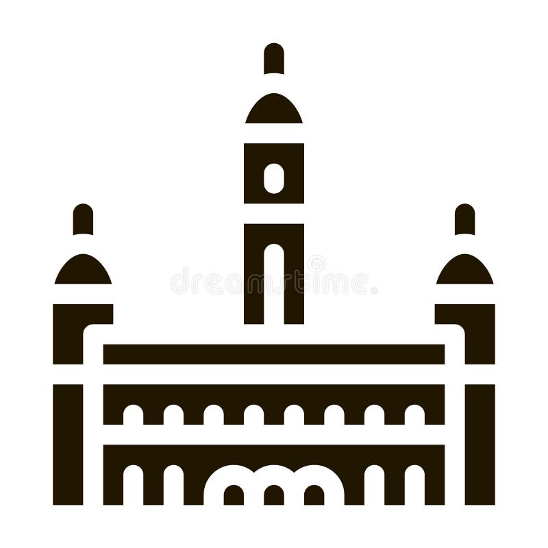 Sultan Palace Abdul - Samad Icon Vector Glyph Illustration Stock Vector ...