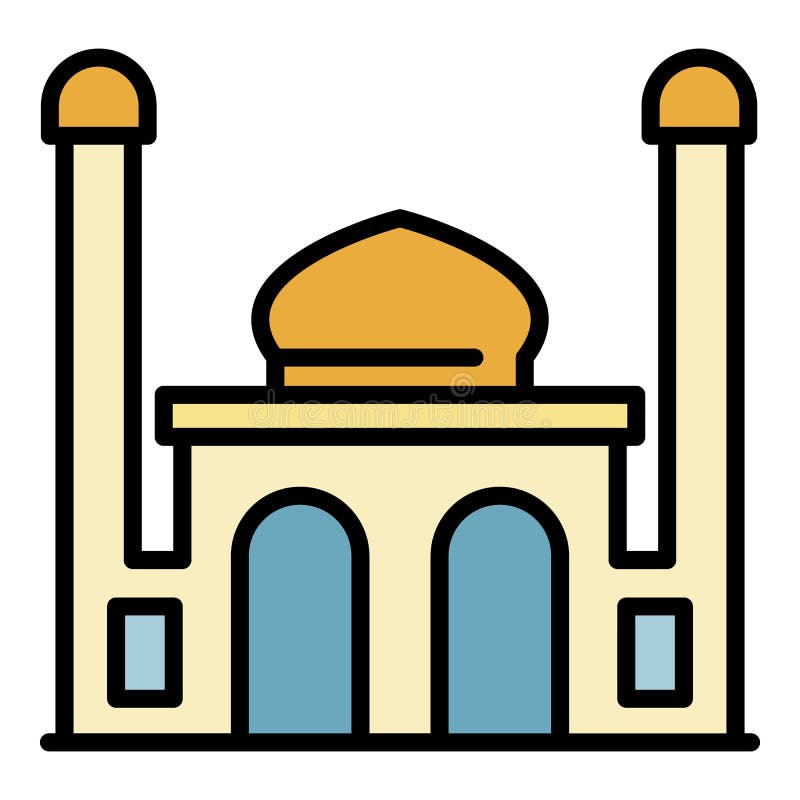 Sultan Palace Icon Color Outline Vector Stock Vector - Illustration of ...