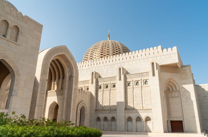 The Sultan Qaboos Grand Mosque in Muscat, Oman, Middle East Stock Image ...