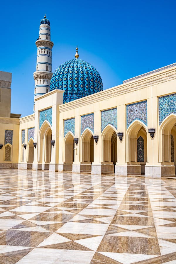 Sultan Qaboos Grand Mosque in Sohar, Oman Stock Image - Image of ...