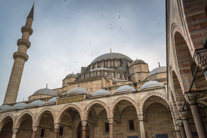 Sultan Suleiman Mosque, Istanbul, Turkey Stock Image - Image of city ...