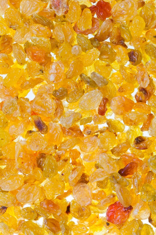 Sultana Raisins Close Up On White Stock Photo - Image of raisin ...