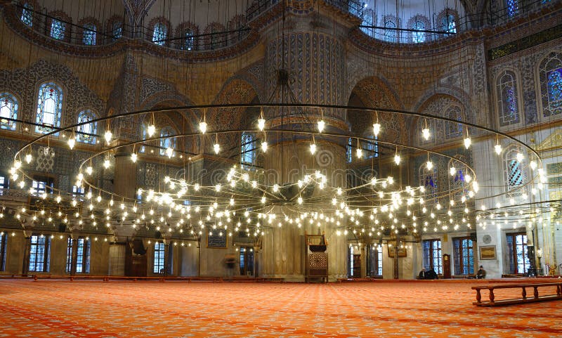 Sultanahmet Moschee (blaue Moschee). Stockfoto - Bild von heilig ...