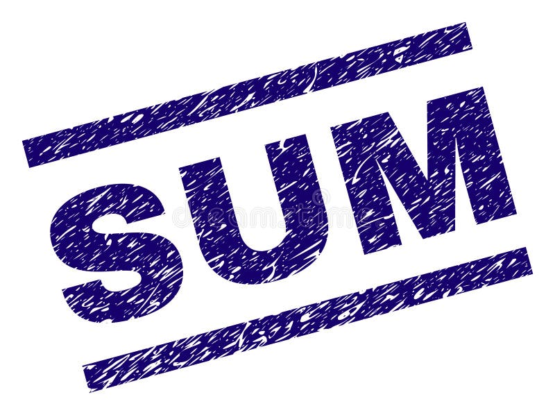 Grunge Textured SUM Stamp Seal Stock Vector - Illustration of caption ...