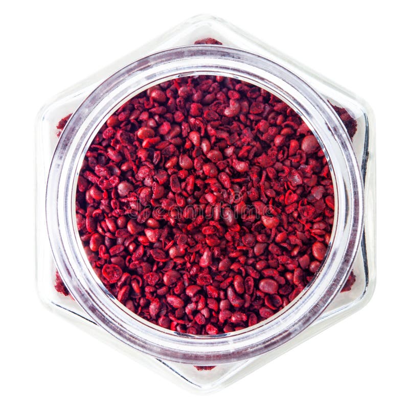 Sumac Wax in Glass Container Placed Next To the Stirring Rod Stock ...